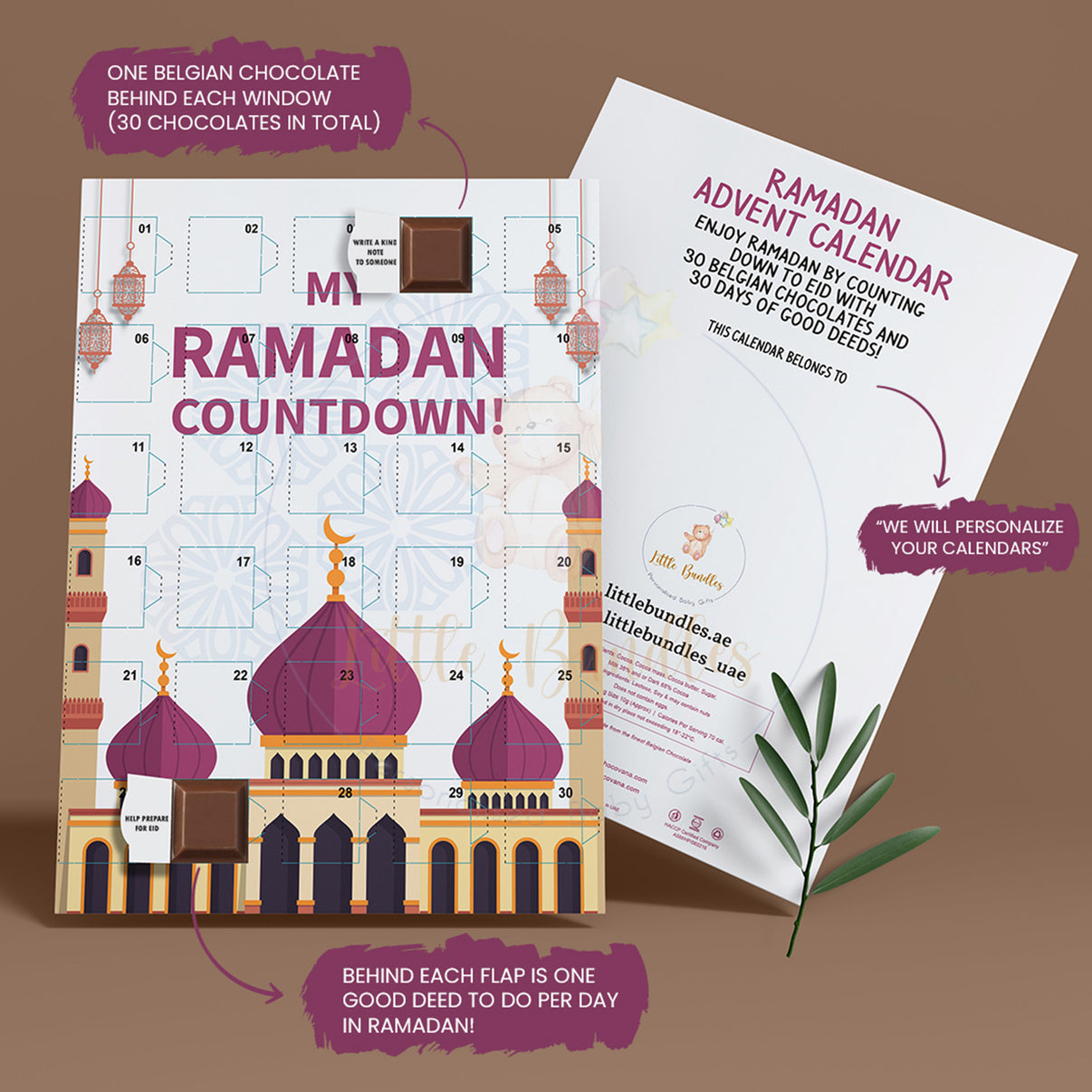 Ramadan Advent Calendar & Good Deeds Calendar combined - countdown to ...