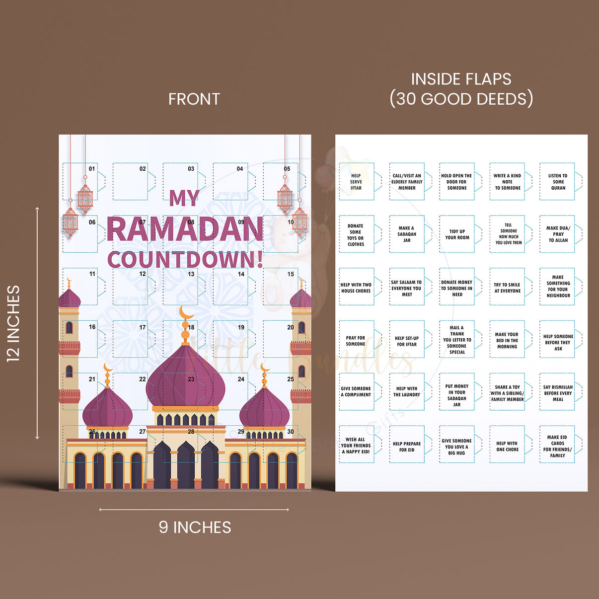 Ramadan Advent Calendar & Good Deeds Calendar combined - countdown to ...